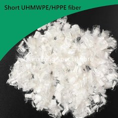 China UHMWPE chopped fiber,short yarn for concrete 10/12/38/51mm bridge/building/home textile filament supplier